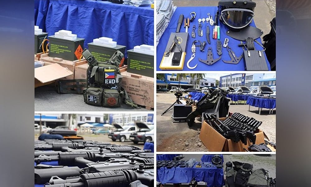 DCPO nagpasalamat sa sakyanan, pusil, bala ug uban pa nga nadawat