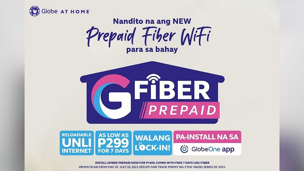 Prepaid fiber internet is finally available from Globe At Home