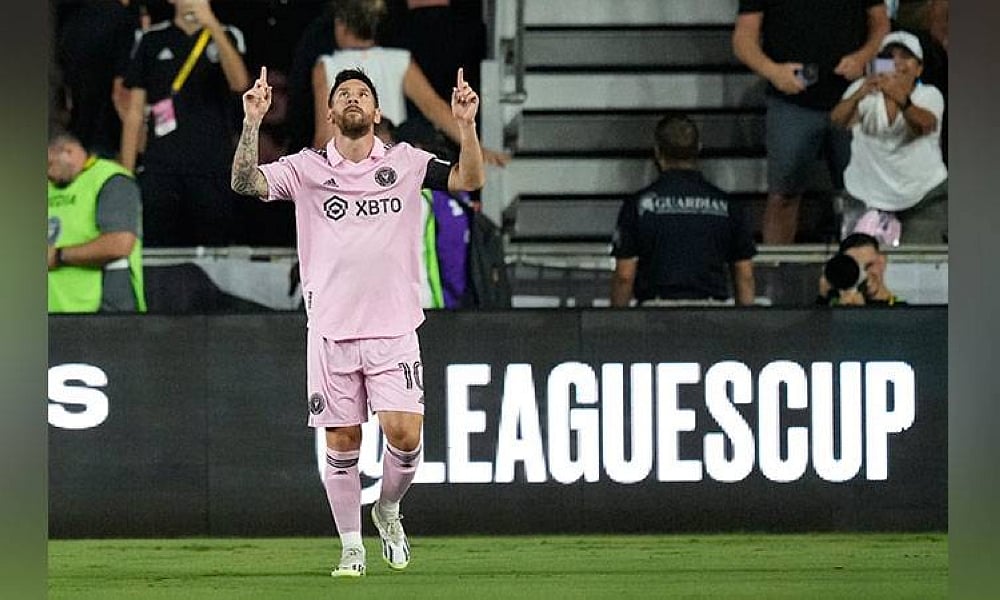 Messi scores twice, his third straight game with a goal, as Inter Miami ...