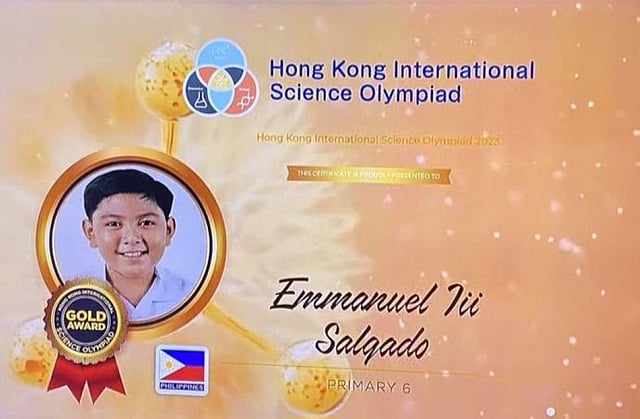 2 USLS pupils bag gold medals at Hong Kong int’l math, science Olympiads