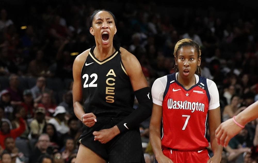 Wilson scores 26 in Aces win, reaches 800-point milestone
