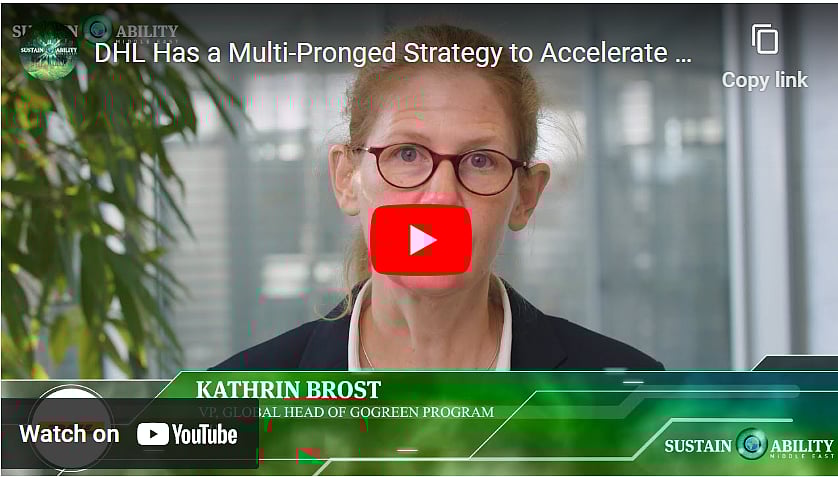 DHL Adopts Multi-Pronged Strategy To Accelerate Sustainability