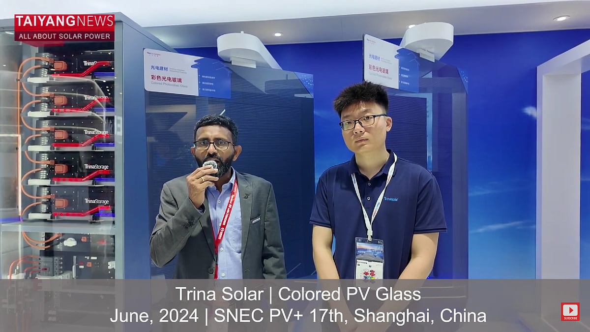 Trina Solar’s Latest BIPV & BESS Solution At SNEC 2024