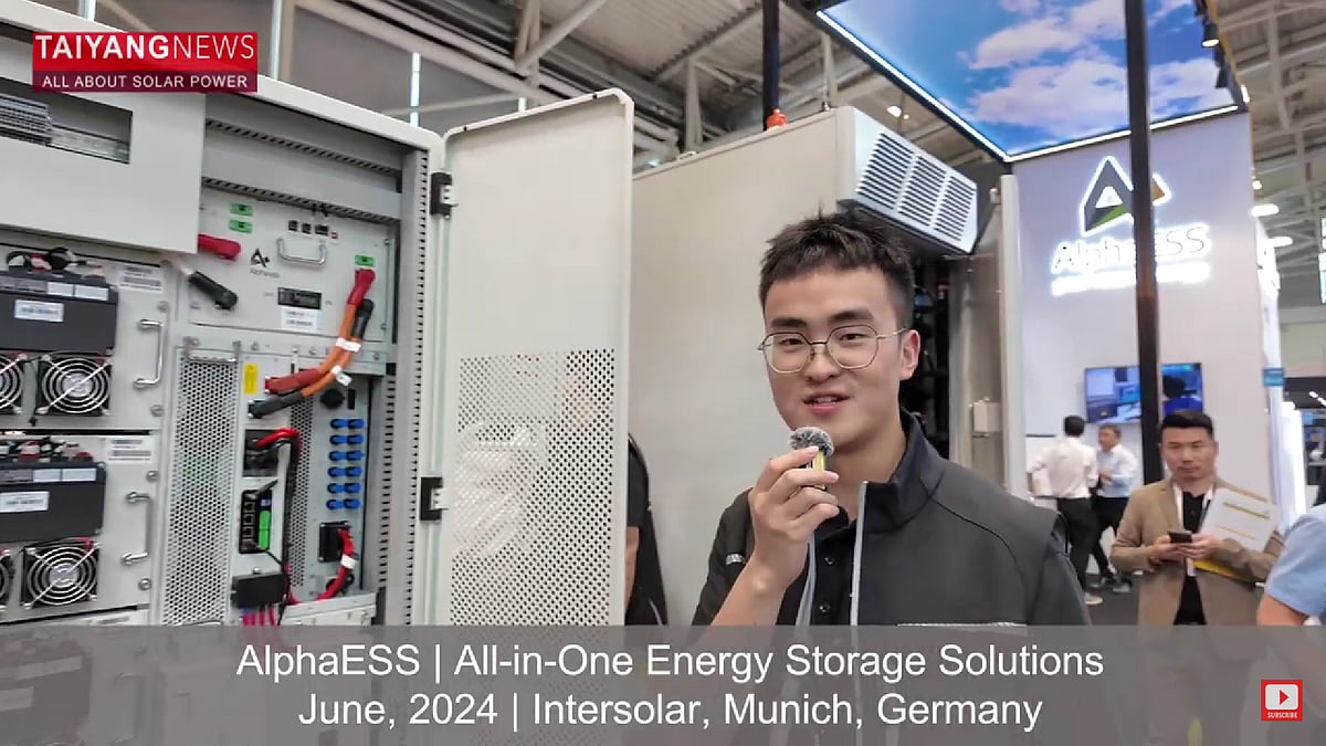 AlphaESS' Multiple-Application ESS At Intersolar Europe 2024