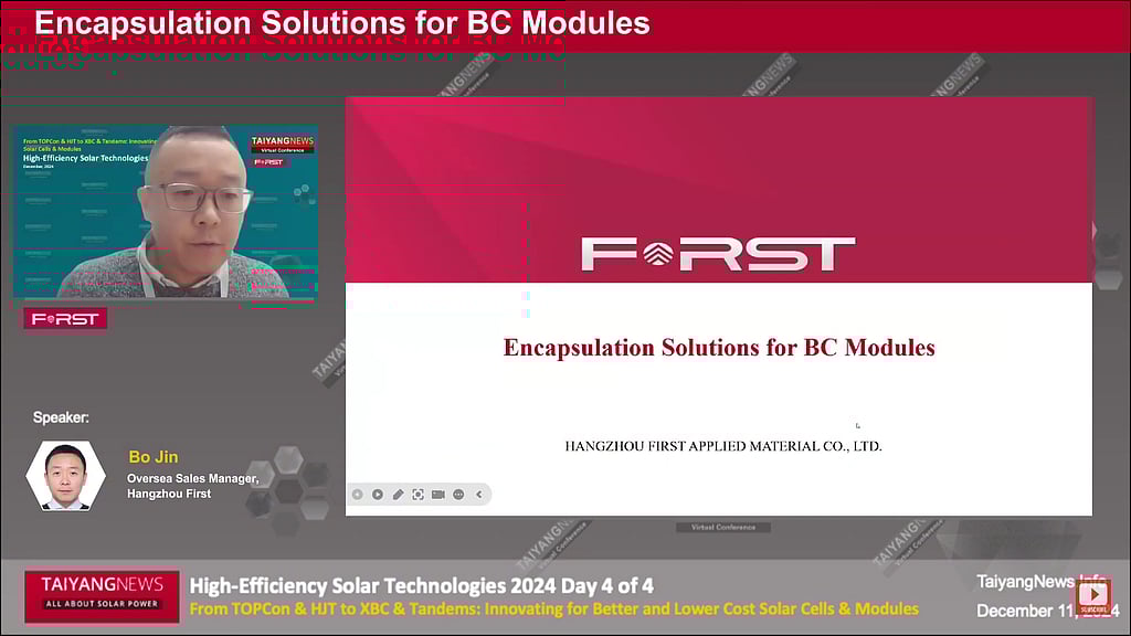 Hangzhou First: Encapsulation Solutions For BC Modules