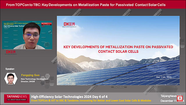 DKEM: Developing Metallization Paste For TBC Cell