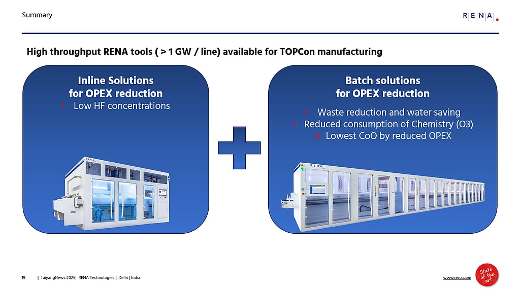 RENA’s Latest TOPCon Wet Chemistry Tools