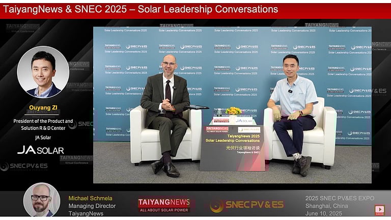 SNEC 2025 Exclusive: Interview With JA Solar CTO Dr. Ouyang ZI