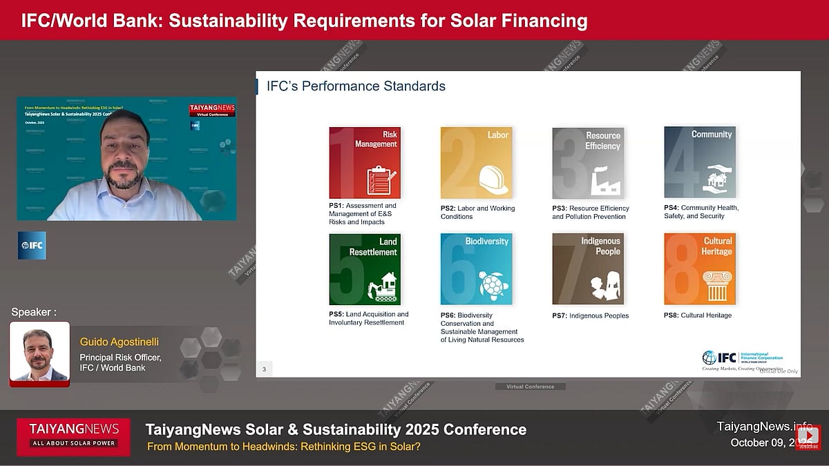IFC Presents Sustainability Standards Shaping Utility Solar Financing