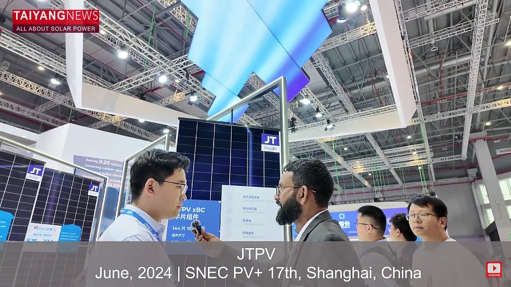 JTPV Introduces New TBC Module & ‘MoNo 2’ Cell At SNEC 2024