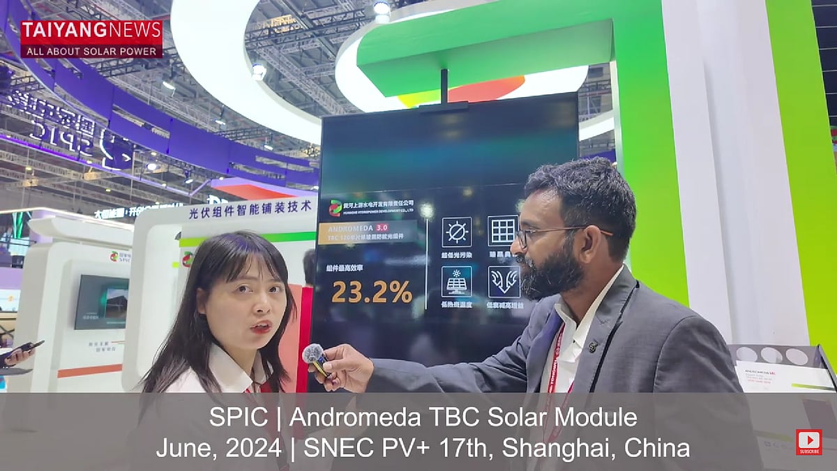 SPIC Solar Showcases Back-Contact Module Offerings At SNEC 2024