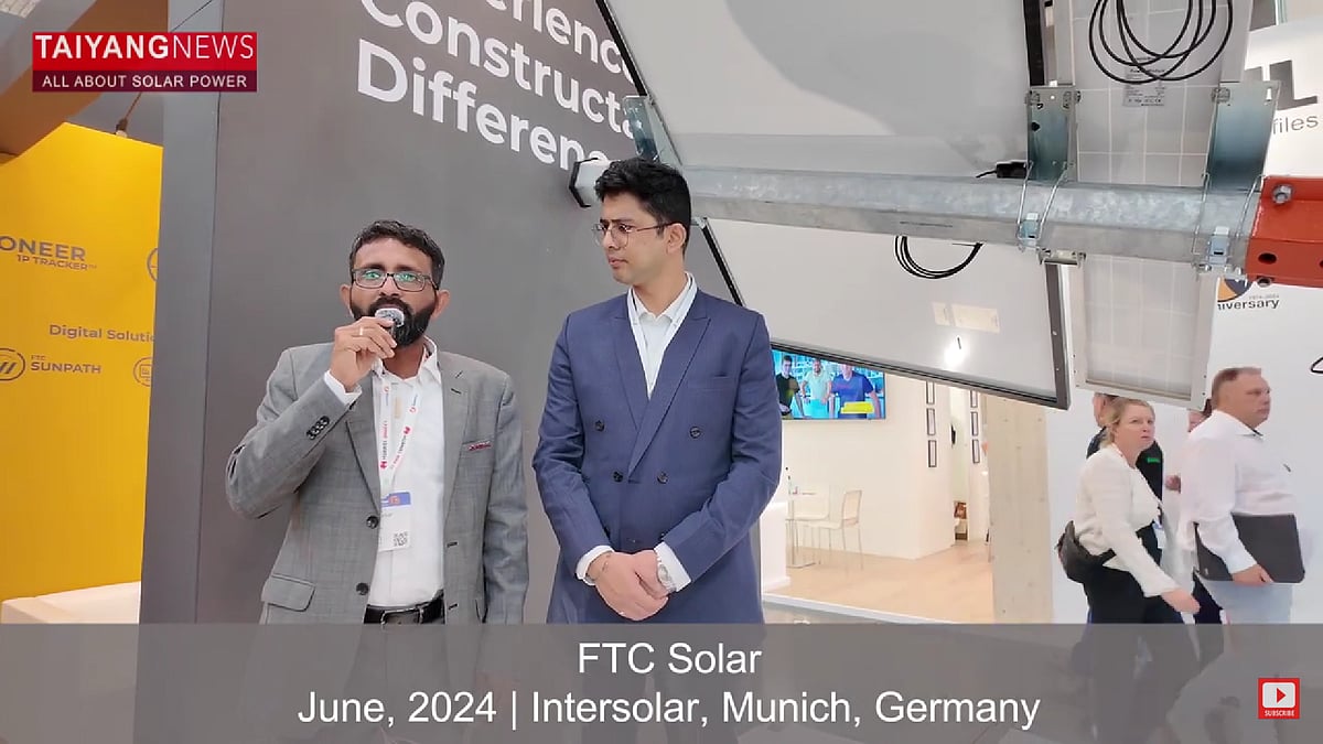 FTC Solar’s Latest Single-Axis 2P Tracker In Spotlight At Intersolar ...
