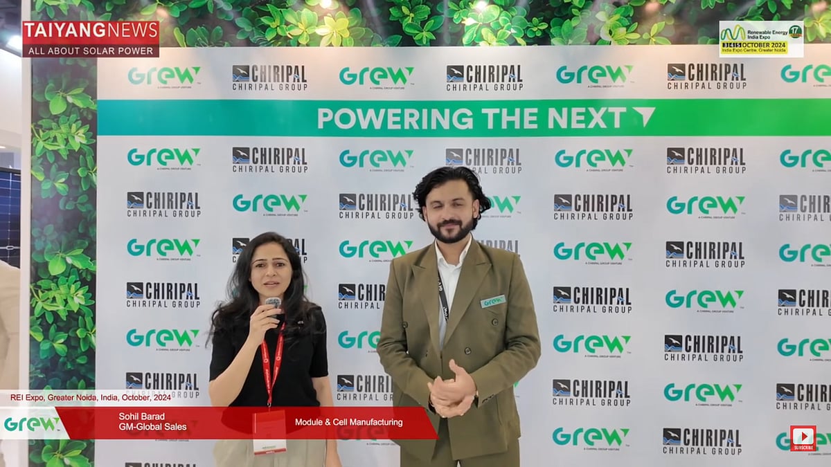 Newcomer GREW Unveils Made-In-India PV Modules At REI 2024