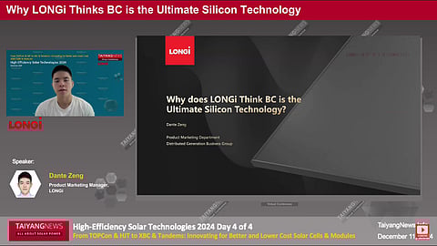 LONGi: Accelerating Shift Toward Back Contact Technology
