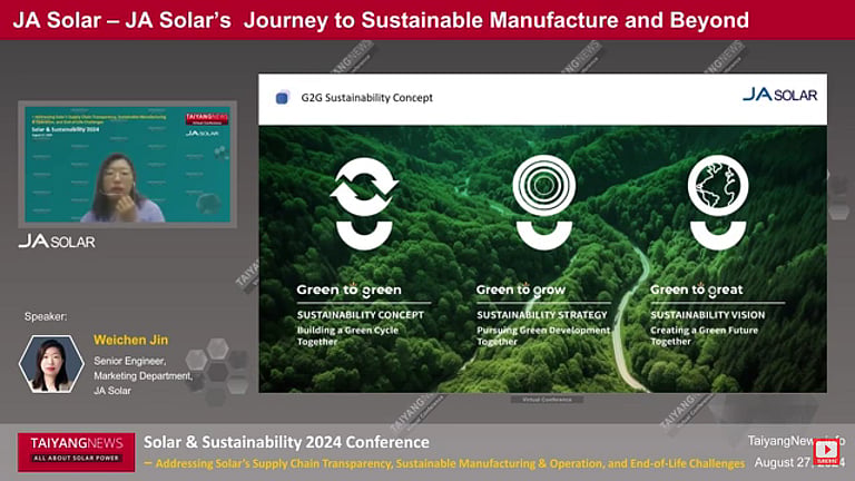JA Solar: Sustainable PV Manufacturing