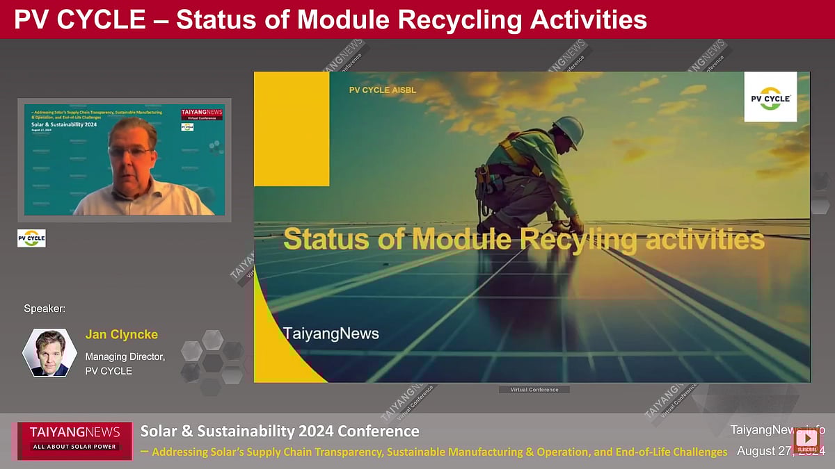 PV CYCLE: PV Recycling & Circular Economy