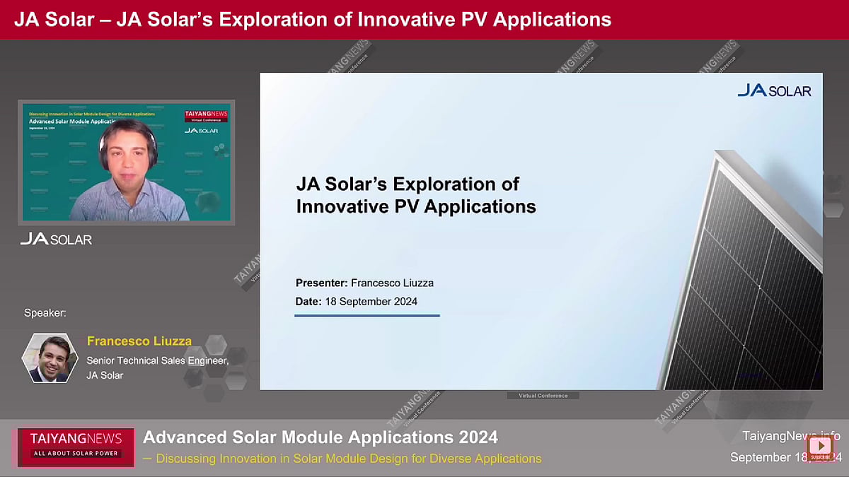 JA Solar’s Special Application Modules With Optimized BOM