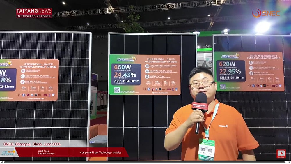 Ulica Solar QIN Series 0BB TOPCon Module At SNEC 2025.