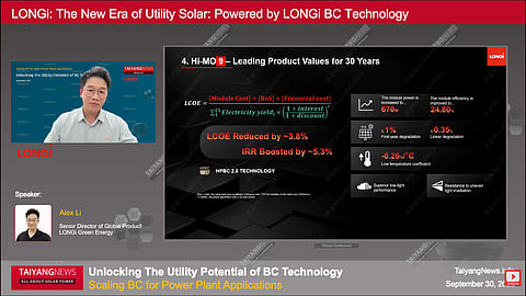 LONGi Discusses Hi-MO 9's Pathway For Utility Market