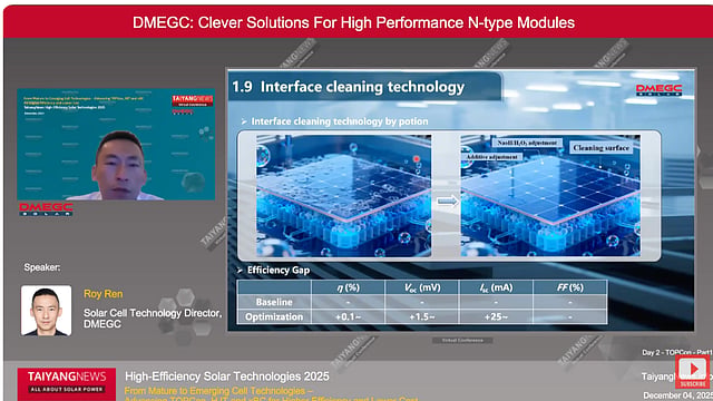 Efficiency Improvements Continue Through Process And Materials Optimization