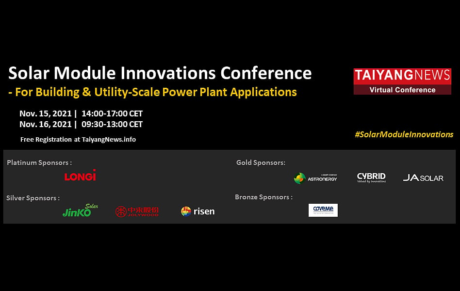 Nov. 15/16, 2021: Solar Module Innovations Conference