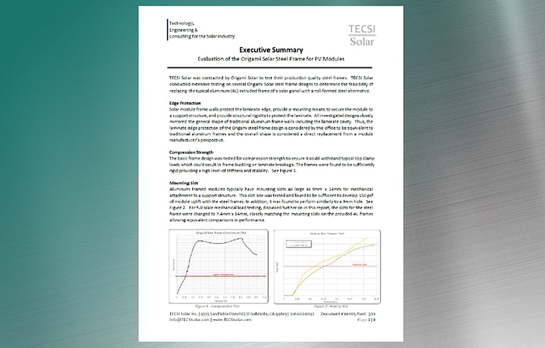 Origami Solar Steel Frames Superior To Aluminium