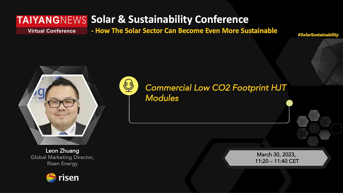 Low CO2 Footprint HJT Modules