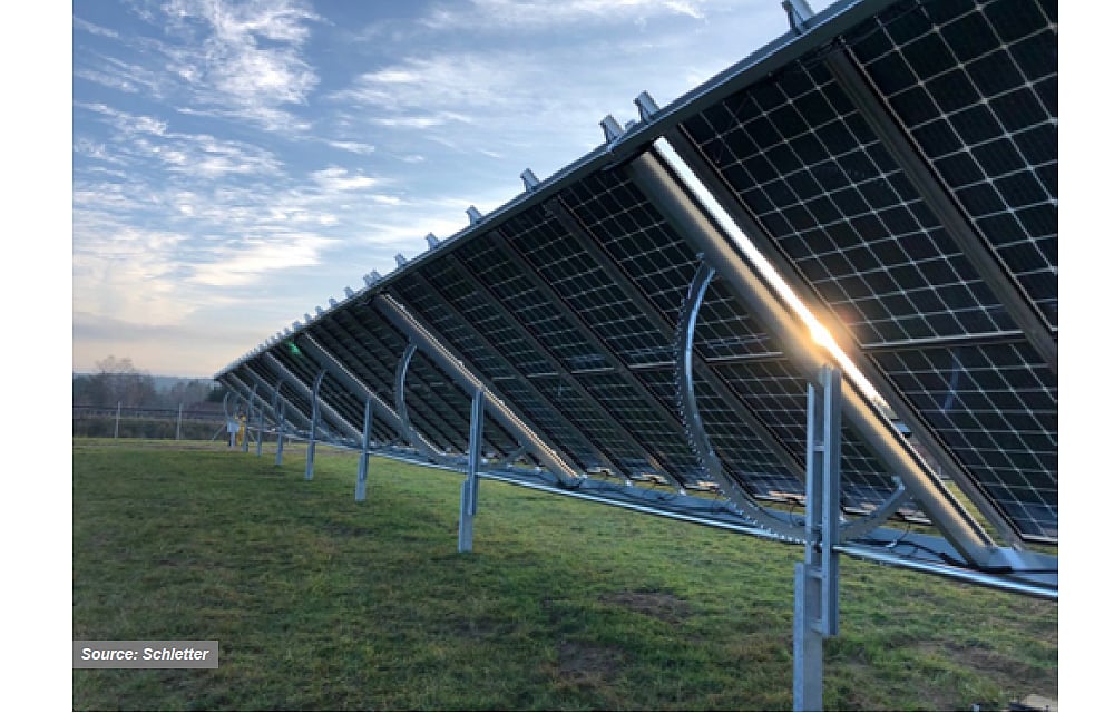 Schletter Tracking System In 2P, H4 and 1P Configurations