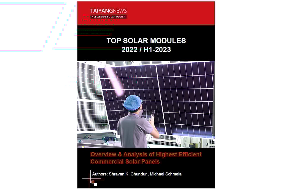 TOP SOLAR MODULES H1/2023