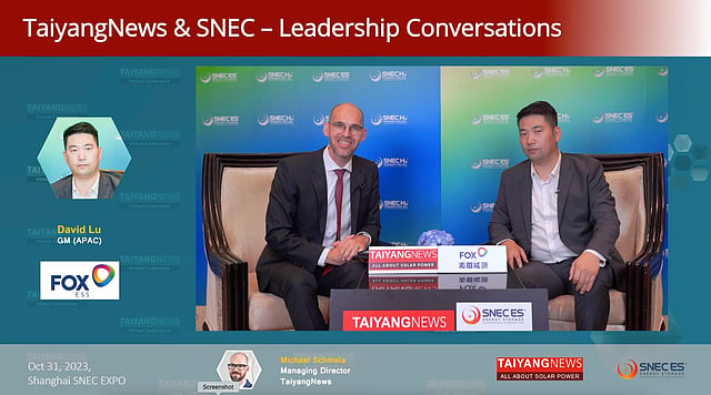 SNEC ES Exclusive: Fox ESS Executive Interview