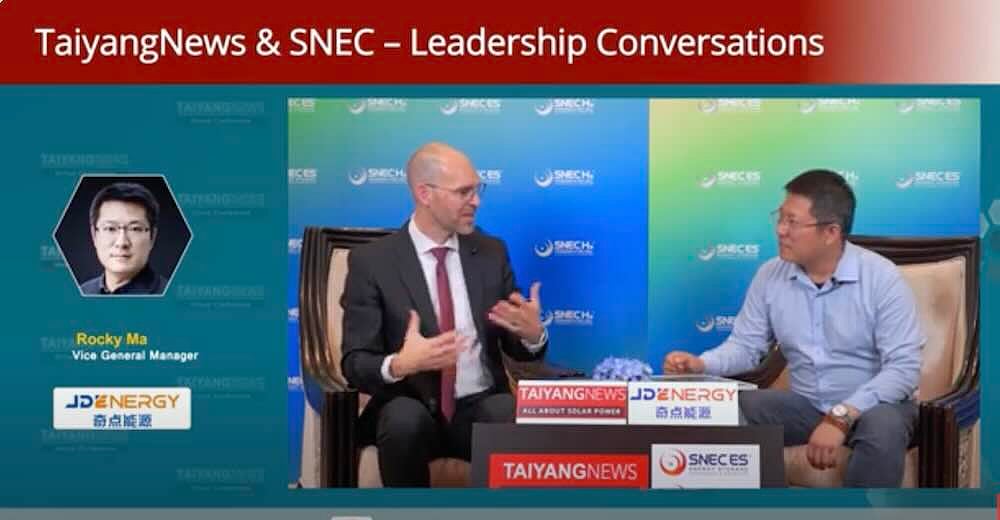 SNEC ES Exclusive: JD Energy Executive Interview
