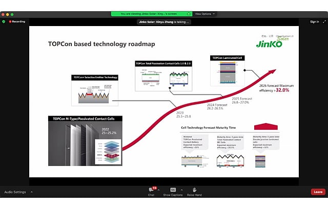 TOPCon: TaiyangNews High Efficiency Solar Technologies Conference Day 1