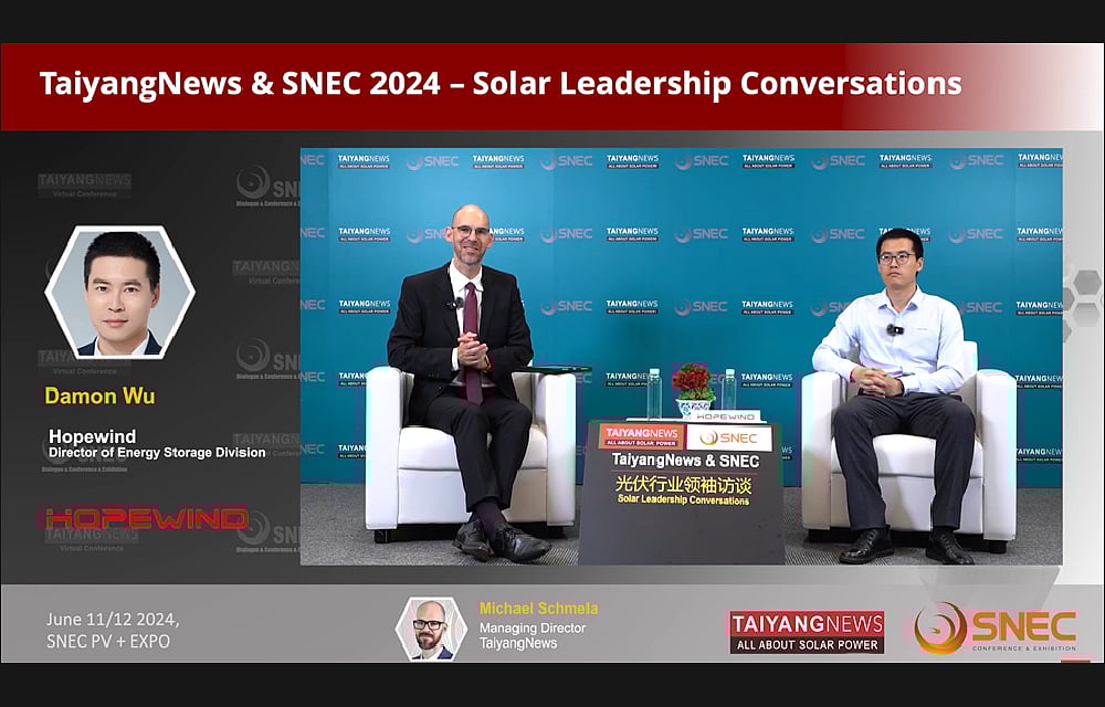SNEC Exclusive: TaiyangNews’ Michael Schmela Interviews Hopewind’s Damon Wu