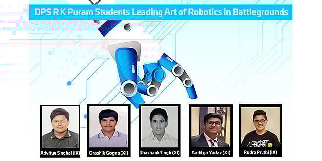 DPS R K Puram Students Leading Art of Robotics in Battlegrounds