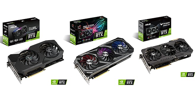 ASUS Unveils New GeForce RTX 30 Series Graphics Cards