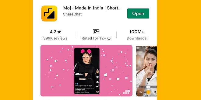 Short Video App Moj Crosses 100 Million Downloads