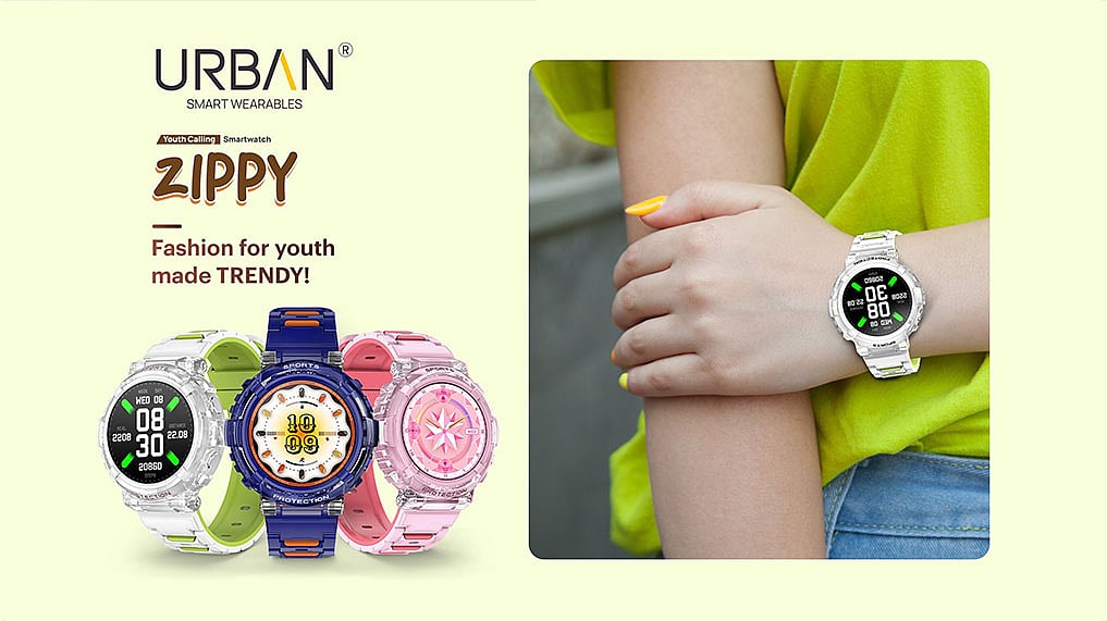 Discover Style and Tech Power with URBAN's Zippy AMOLED Calling Smartwatch