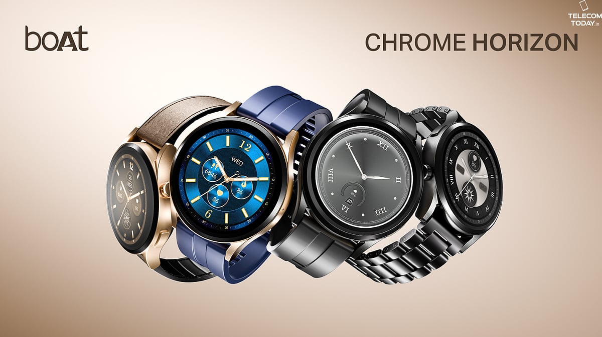 boAt Unveils New Chrome Horizon Smartwatch Featuring 100+ Sports Modes