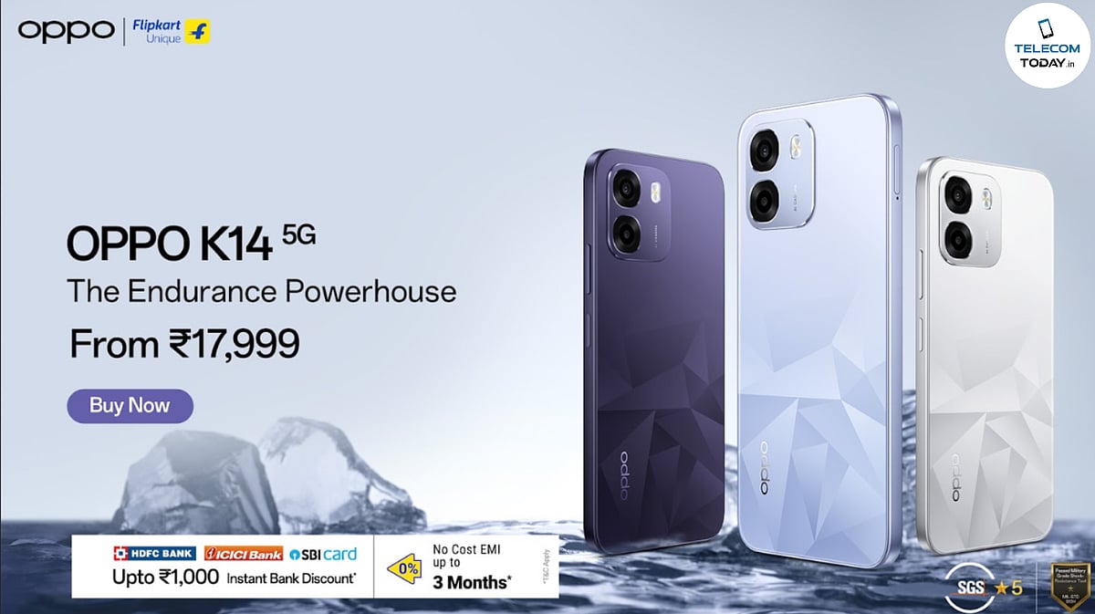 OPPO K14 5G Sale Begins in India with Starting Price of INR 17,999