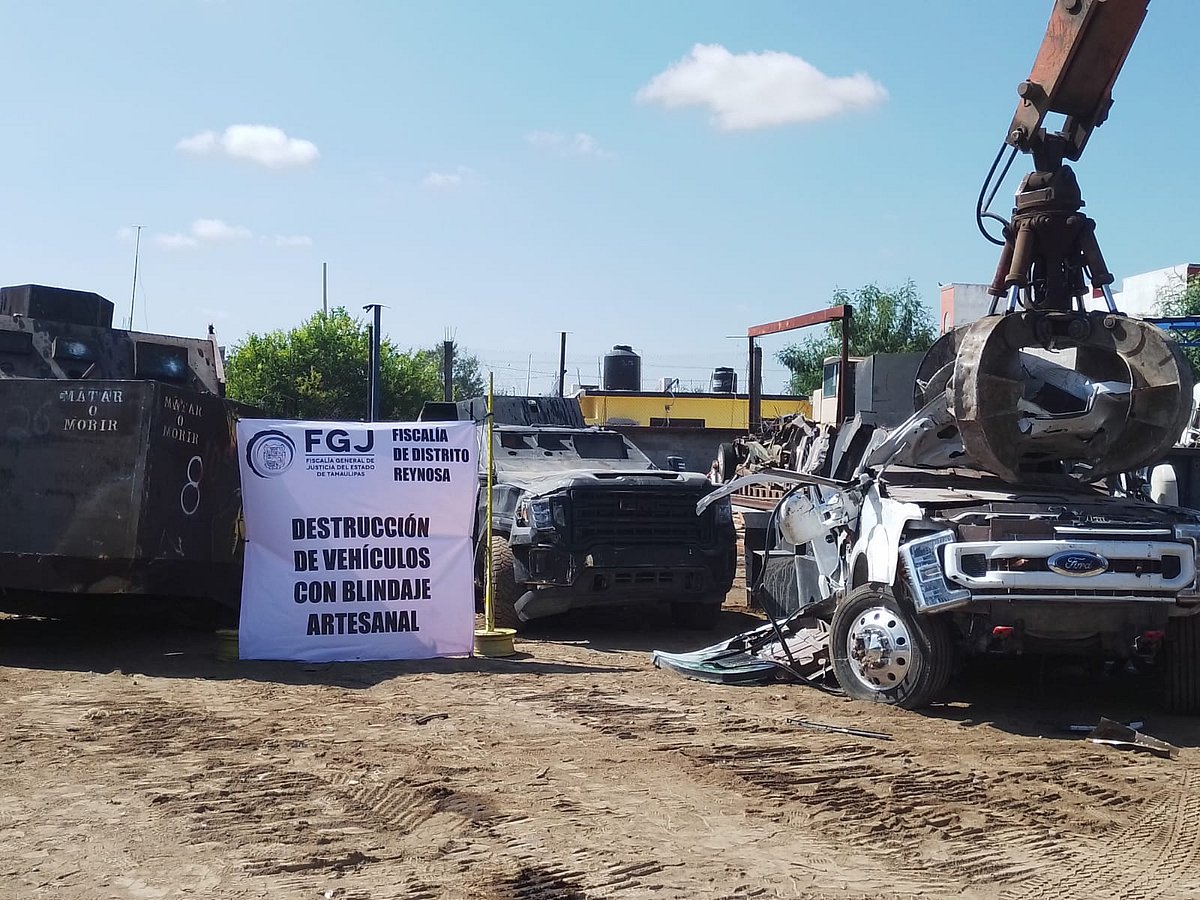Cartel Armoured Vehicles Destroyed in Tamaulipas Mexico
