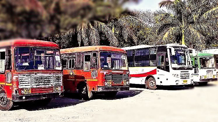 MSRTC Takes Action: Seven-Year-Old Scrap Buses Removed from Swargate ...