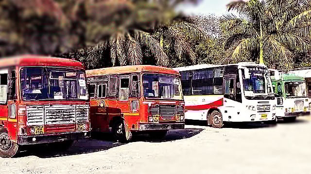 MSRTC Takes Action: Seven-Year-Old Scrap Buses Removed from Swargate ...