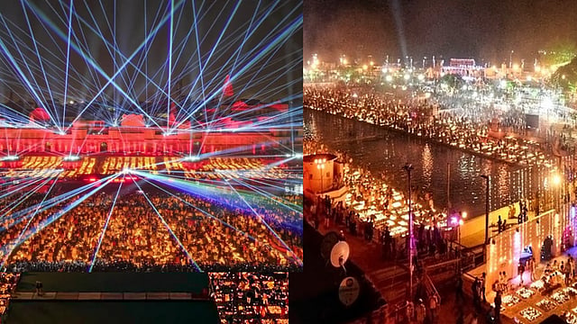 Ayodhya Glows with 2.6 Million Lamps for Diwali 2025, Setting 2 ...