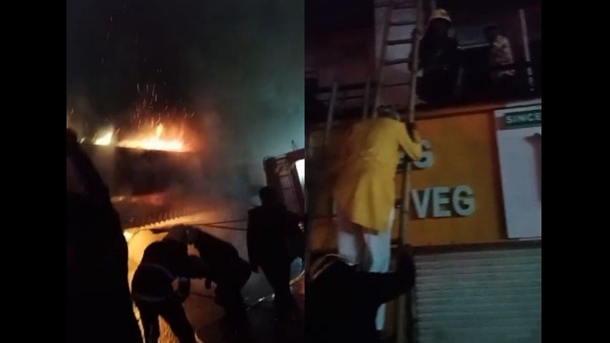 Shop Fire Near Pune Station Sparks Panic, Firefighters Evacuate Lodge ...