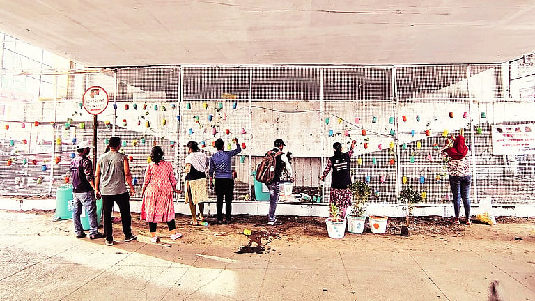 Dhayari Phata Cleanliness Initiative: Rangoli and Flower Pots Help ...
