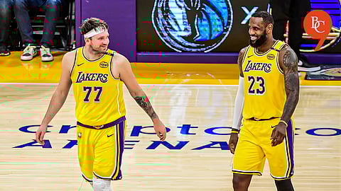 LeBron James and Luka Doncic Score 30 Each as Lakers Beat Pelicans 111-103