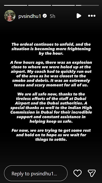 Dubai Airport Explosion: PV Sindhu Moved to Secure Location Latest on ...