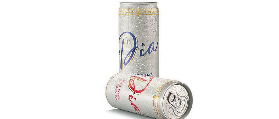 Try the Dia Sparkler, wine in a can