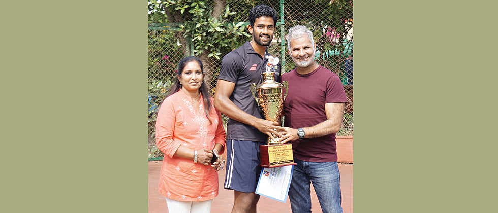 Double crown for Aher at Hotel Ravine All India Ranking Tennis
