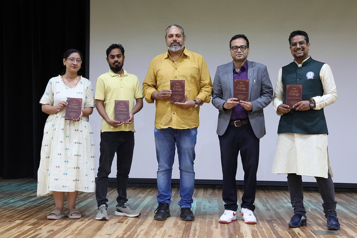 NID AP launches Prof Mahul Brahma’s 11th book ‘The Luxe Trilogy’